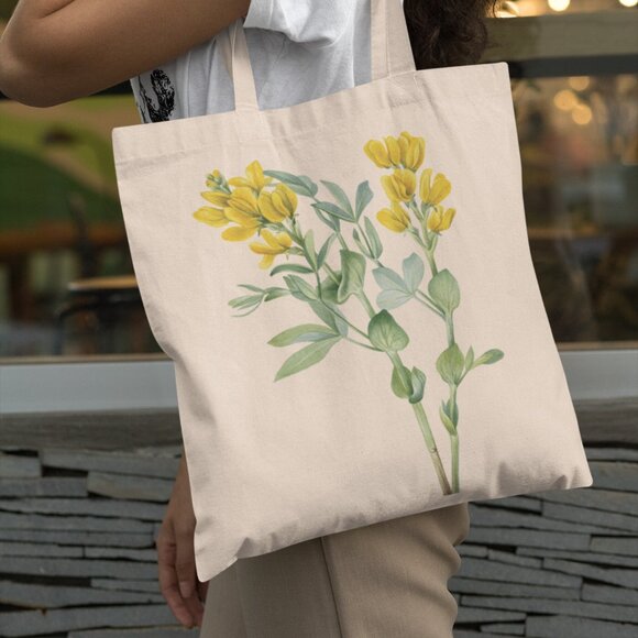 Outfit Bits | Bags | Prairie Thermopsis Vintage Watercolor Floral Print ...